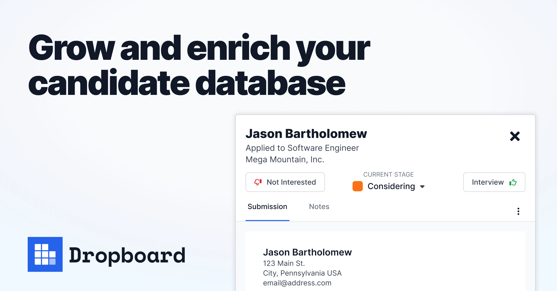 Candidate management | Dropboard