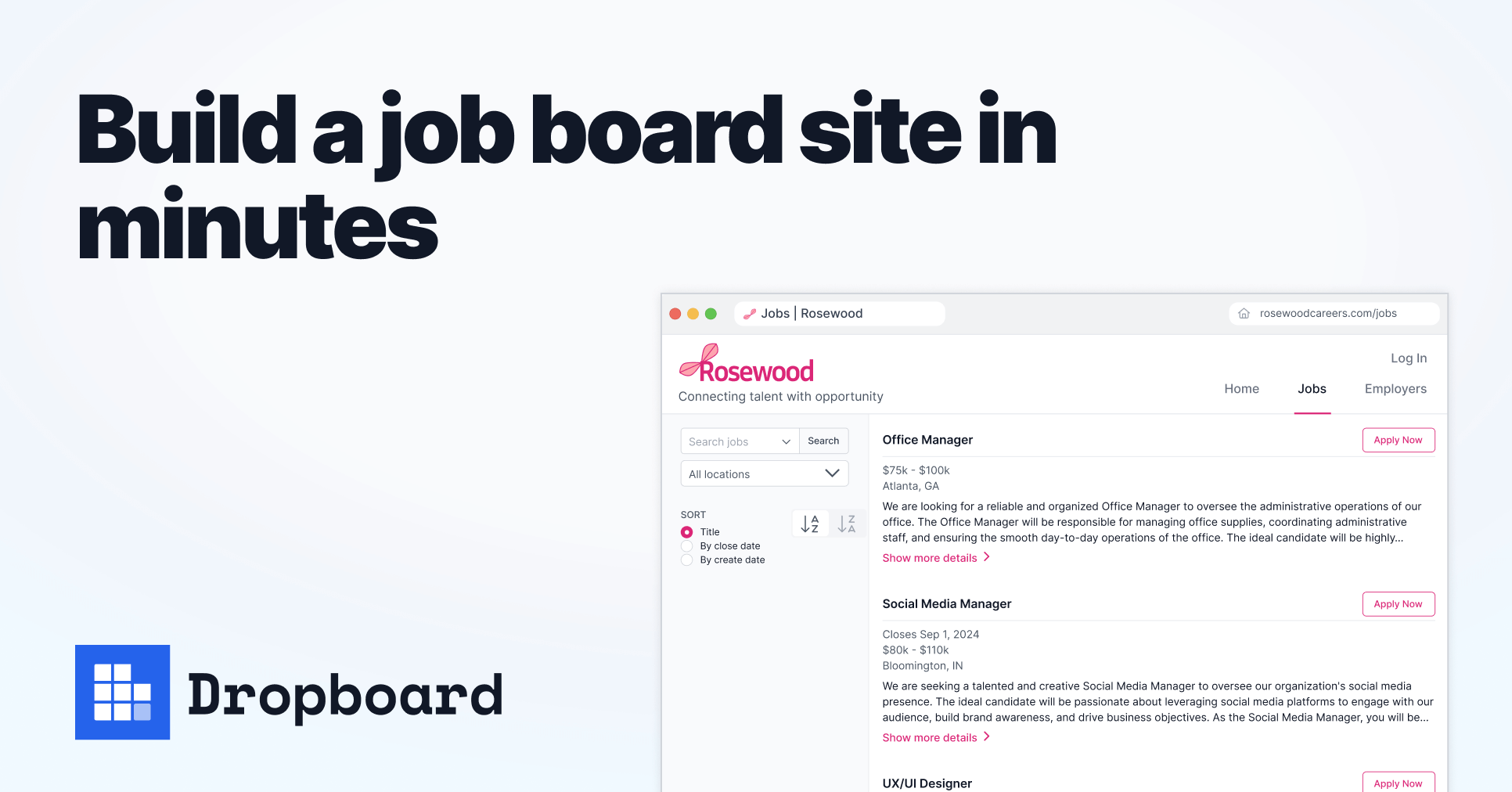 White-labeled job board software | Dropboard