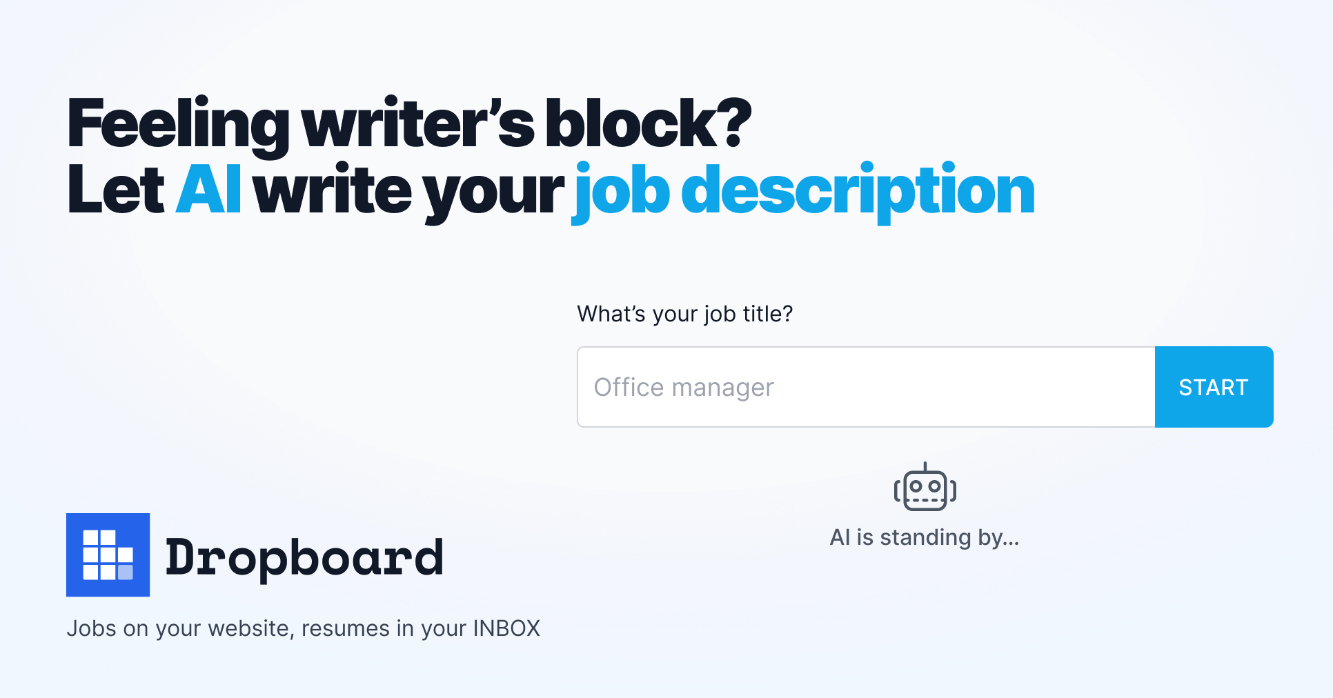 AI Job Description Writer | Dropboard